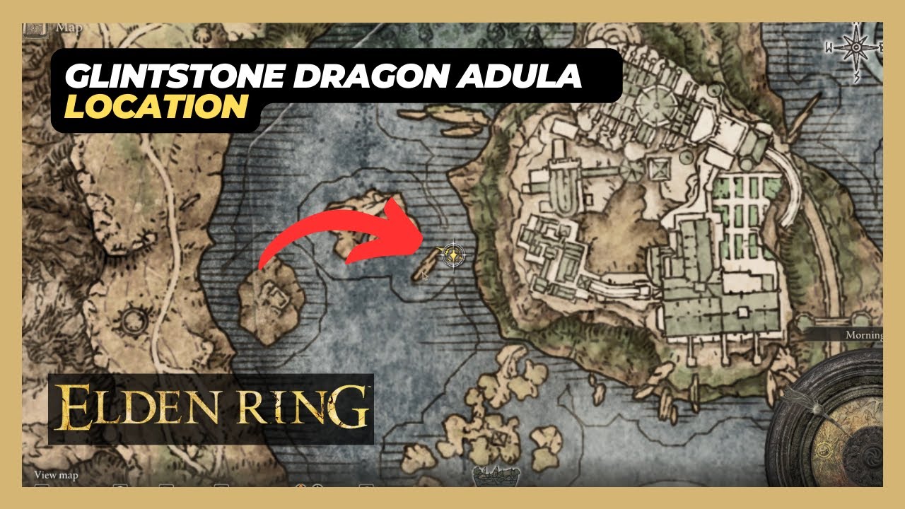 Glintstone Dragon Adula (Liurnia) Boss Location - Elden Ring - YouTube
