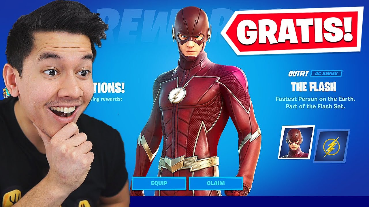 VERDENS HURTIGSTE SKIN *THE FLASH* SKIN ER UDE I ITEM SHOP! - YouTube