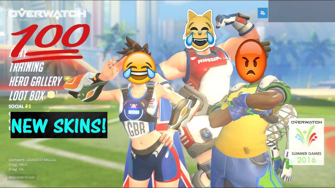 NEW OVERWATCH SKINS! SUMMER PACK! (Overwatch Origins Edition) - YouTube