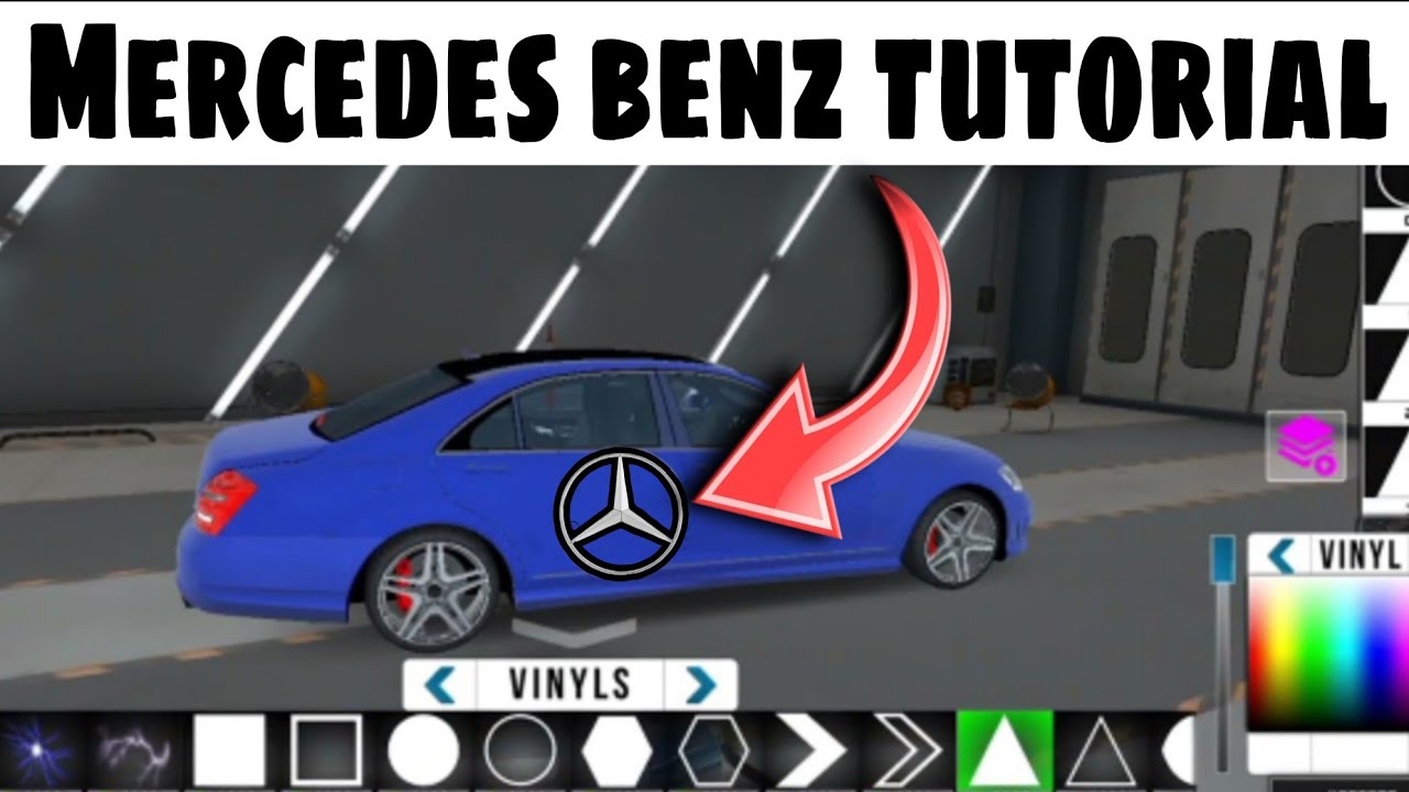 How to make the Mercedes Benz logo | Car Parking Multiplayer - YouTube