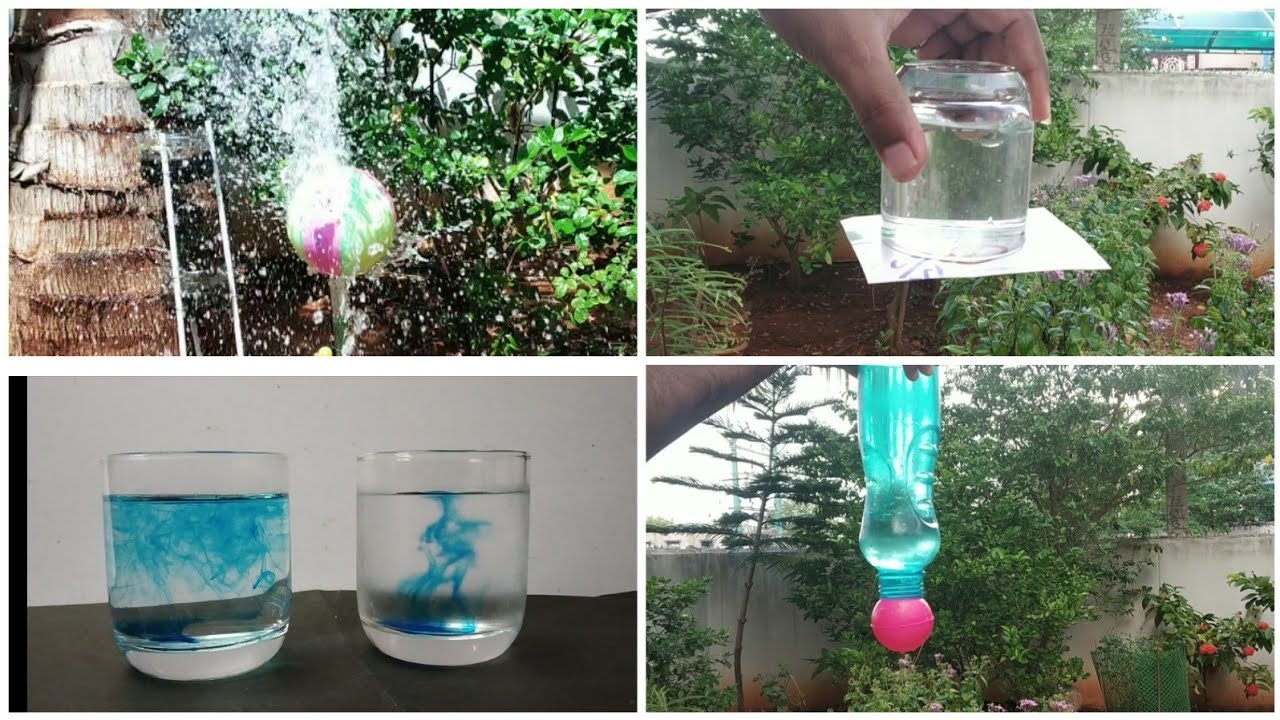 10 Water Tricks do at home | Intresting water Hacks | water activities ...