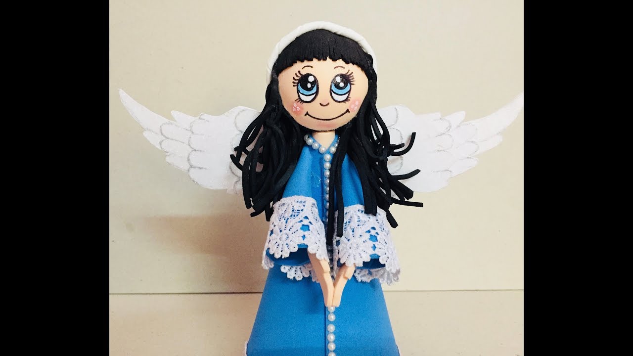 DIY EVA Foam Doll, DIY Fofucha Doll, DIY Foam Angel, DIY Christmas ...