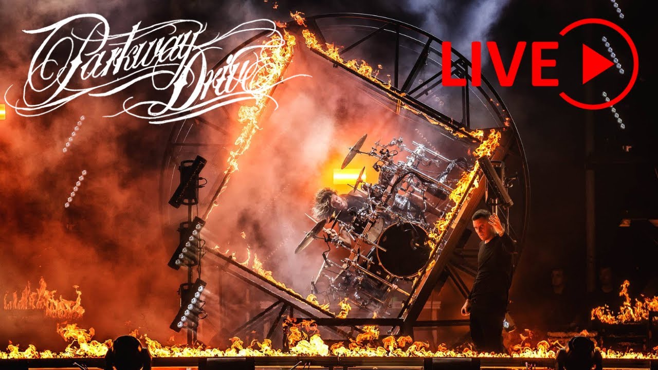 PARKWAY DRIVE Rotating DRUM SOLO + Crushed - Place Bell - YouTube