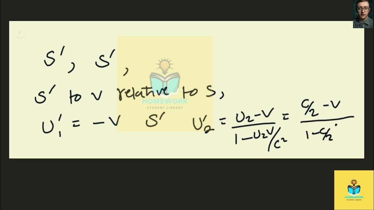 [Physics] A particle with mass has speed relative to inertial frame .The particle collides wi ...