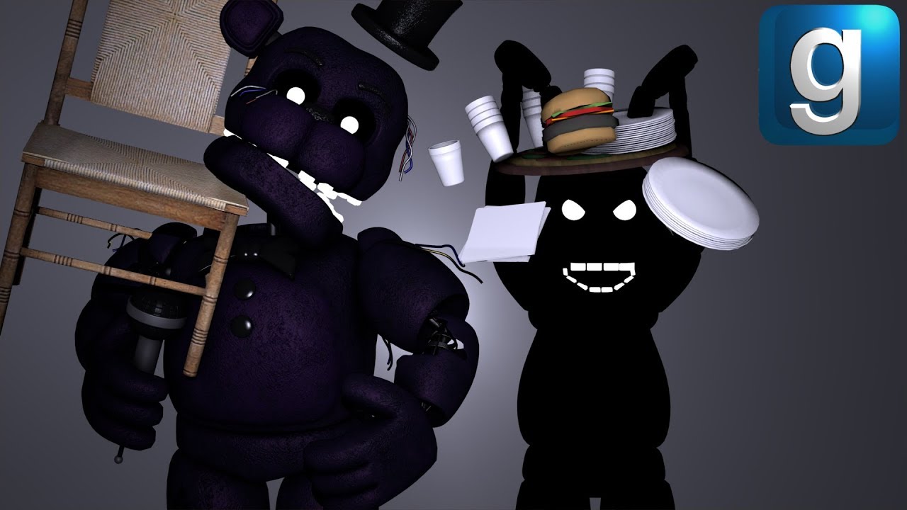 Gmod FNAF | Shadow Freddy & Shadow Bonnie's Diner - YouTube