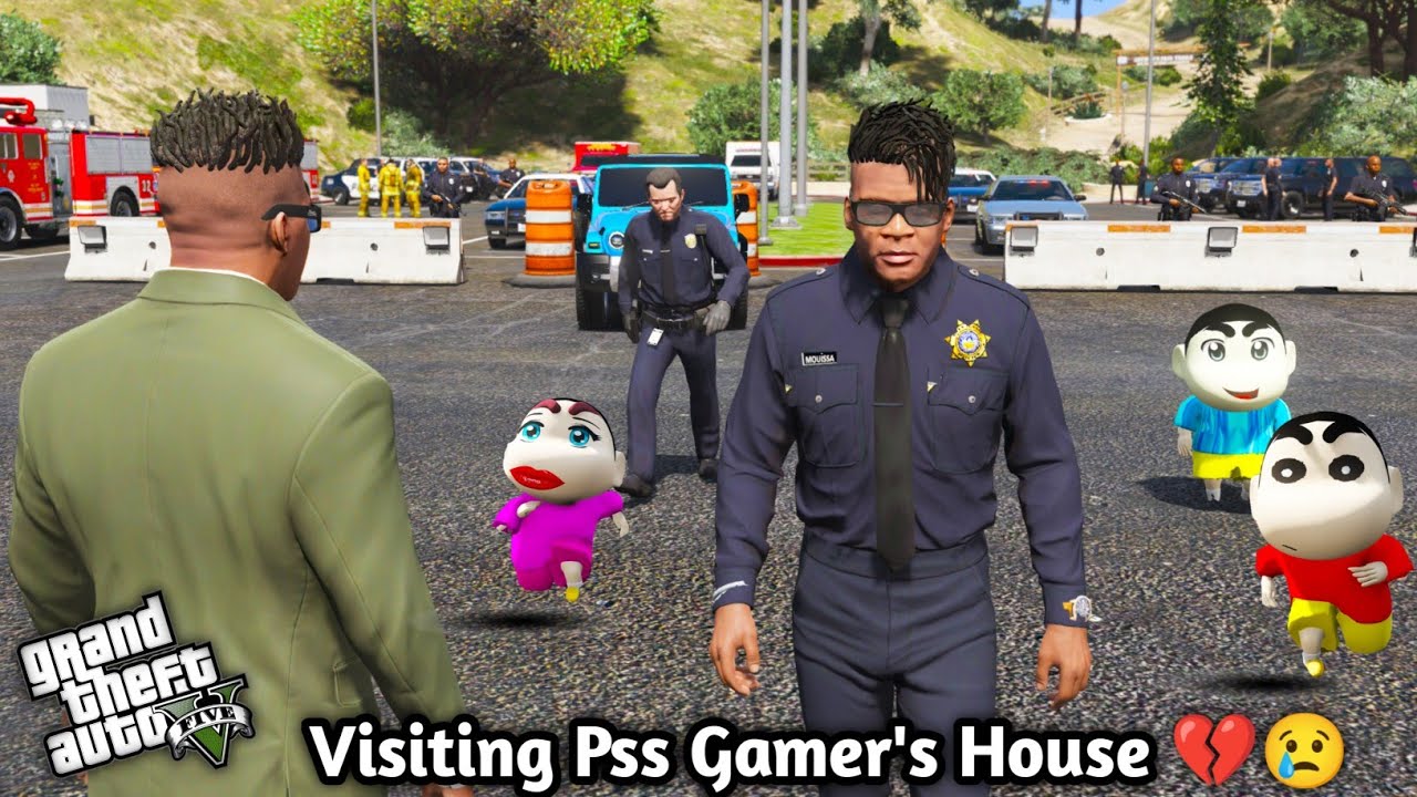 GTA 5: Franklin Visited PSS Gamer President House 💔😢Shinchan Lost In ...