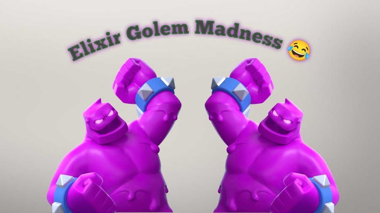Elixir Golem Madness 😂 | Drogo Clash Royale - YouTube
