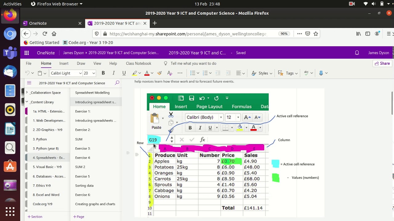 Year 9 Introduction to spreadsheets - YouTube