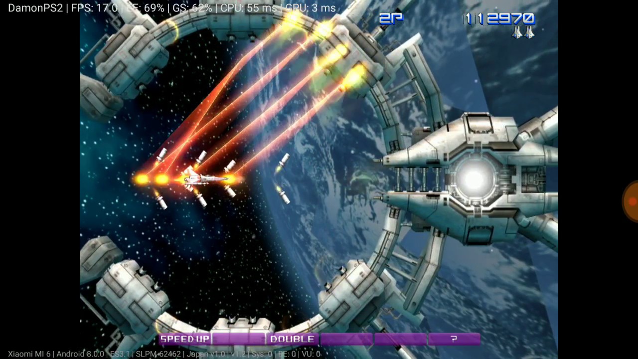 DamonPS2 v1.2 runs the PS2 game Gradius V (PS2 Emulator) - YouTube
