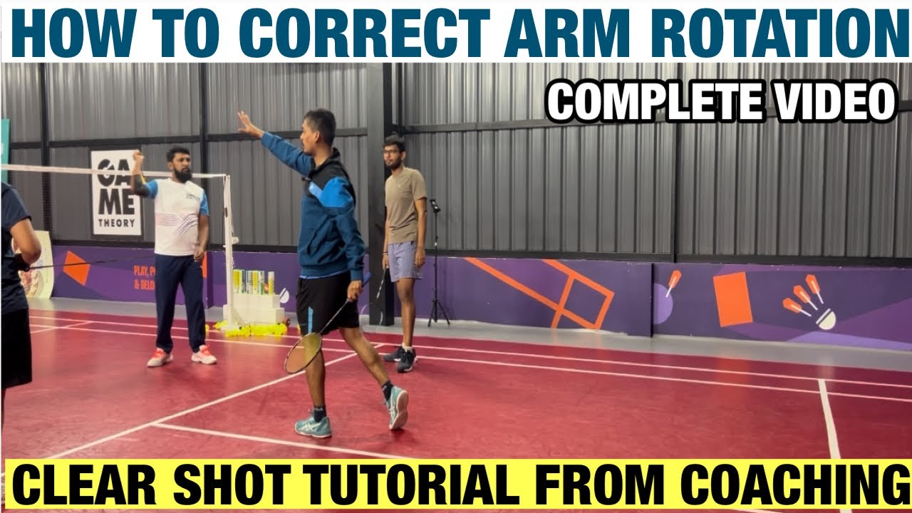 HOW TO CORRECT ARM ROTATION || HOW TO HIT CLEAR SHOT #badminton # ...