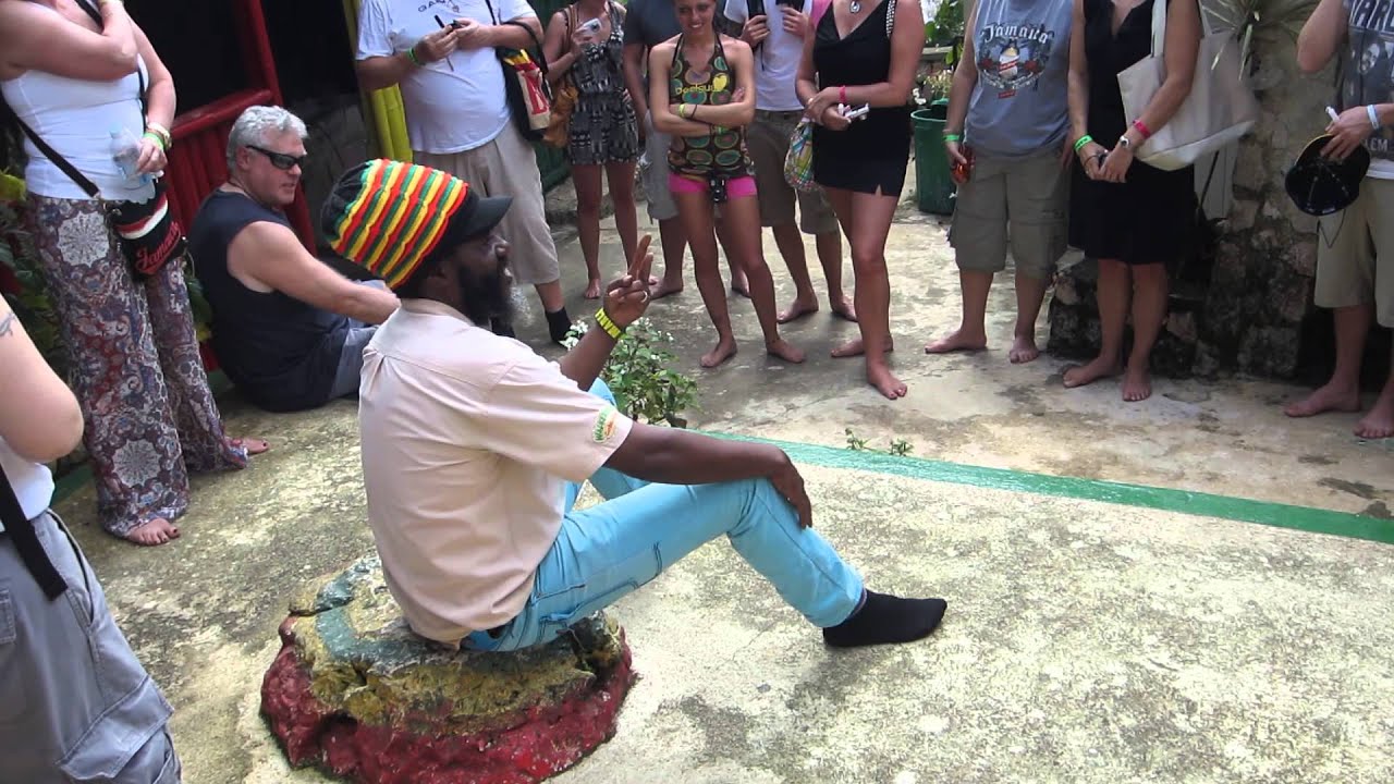 Rastafarian tour guide Captain Crazy at Nine Mile, Jamaica - YouTube