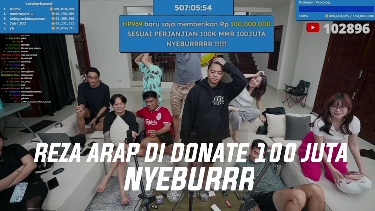 REZA ARAB DI DONATE 100 JUTA NYEBURRR!! - YouTube
