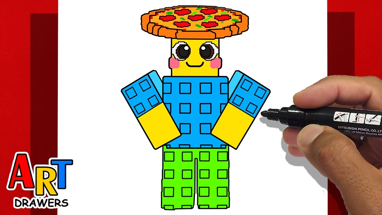 How to Draw ROBLOX Baby Noobini Pizzanini - Los Noobinis ( EASY ) - YouTube