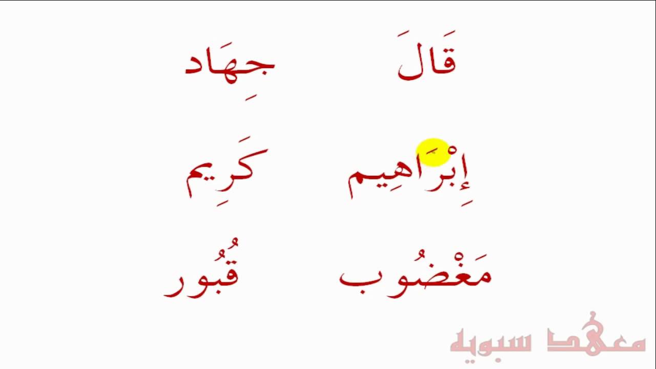 Arabic for beginners Lesson 9 Long vowels Madd - YouTube