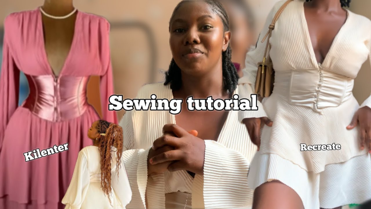 How to cut an sew an under-burst corset blouse with circle skirt (full ...