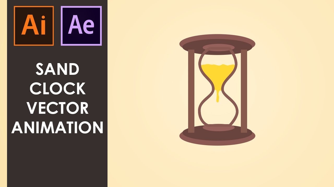 Sand Clock - EASY Vector Animation [Adobe Aftereffects Animation] - YouTube