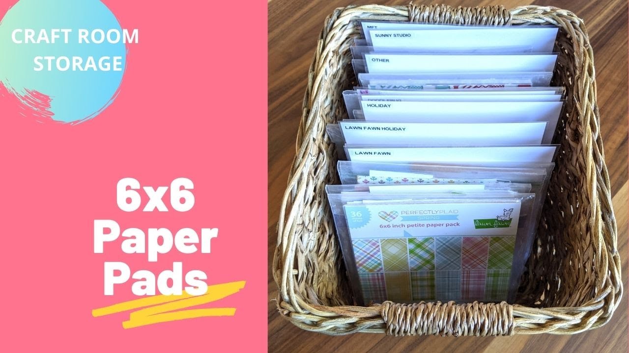 6x6 Paper Storage- Craft Room Organization - YouTube