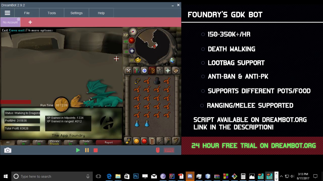 The App Foundry - OSRS Green Dragon Bot - 150-350k+ / hr Dreambot ...