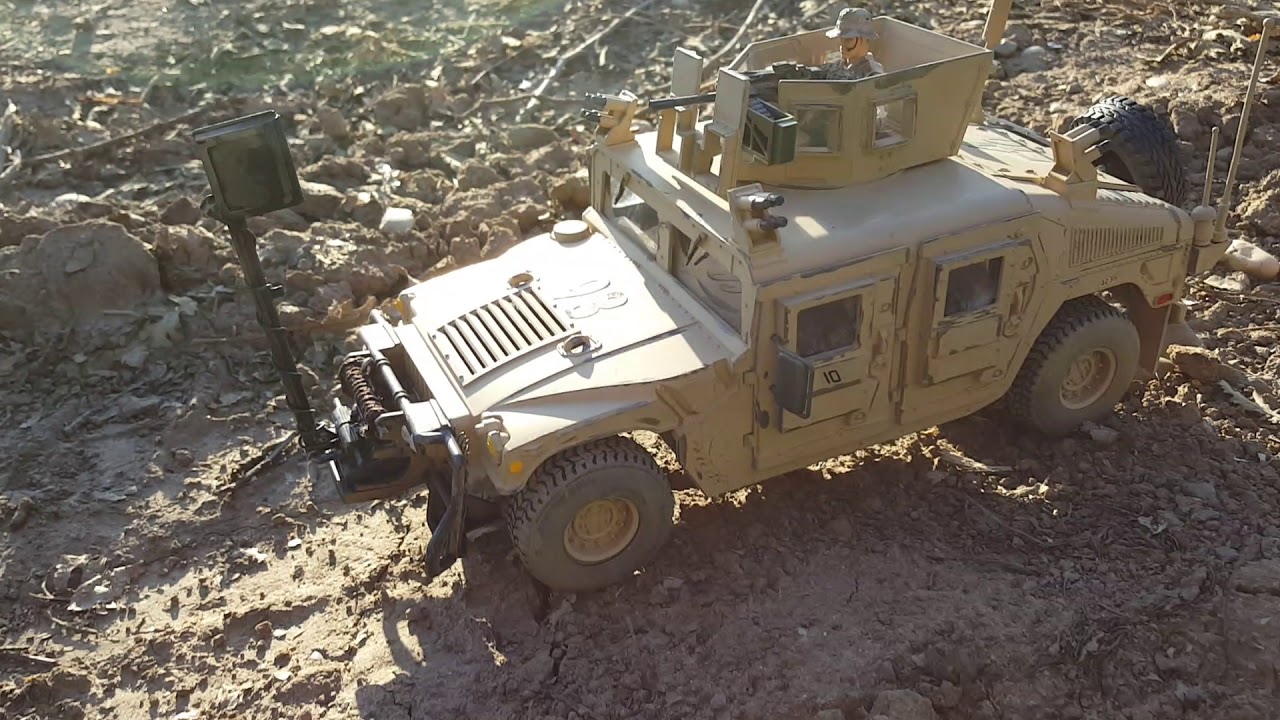 Custom Gi Joe Elite Force 1/18 detail Humvee - YouTube