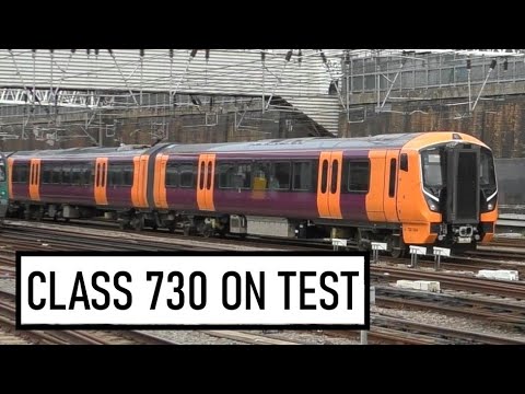 CLASS 730 AT LONDON EUSTON *RARE* ON TEST 20/09/2022 - YouTube