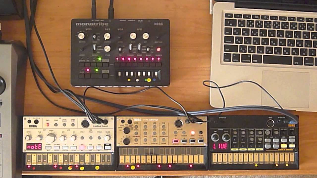 Volca Beats ,Volca Bass , Volca Keys , and Monotribe -1983- - YouTube