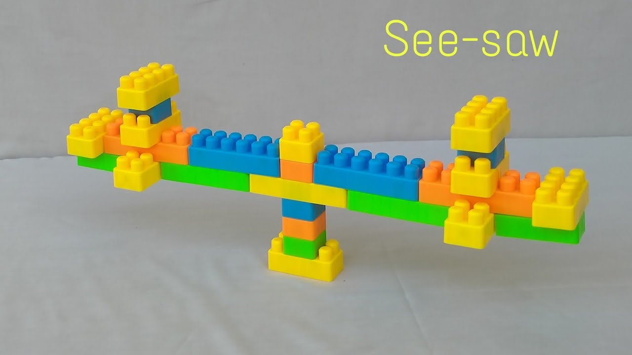 How to make a See-Saw with Building Blocks/SeeSaw/Building Blocks for ...
