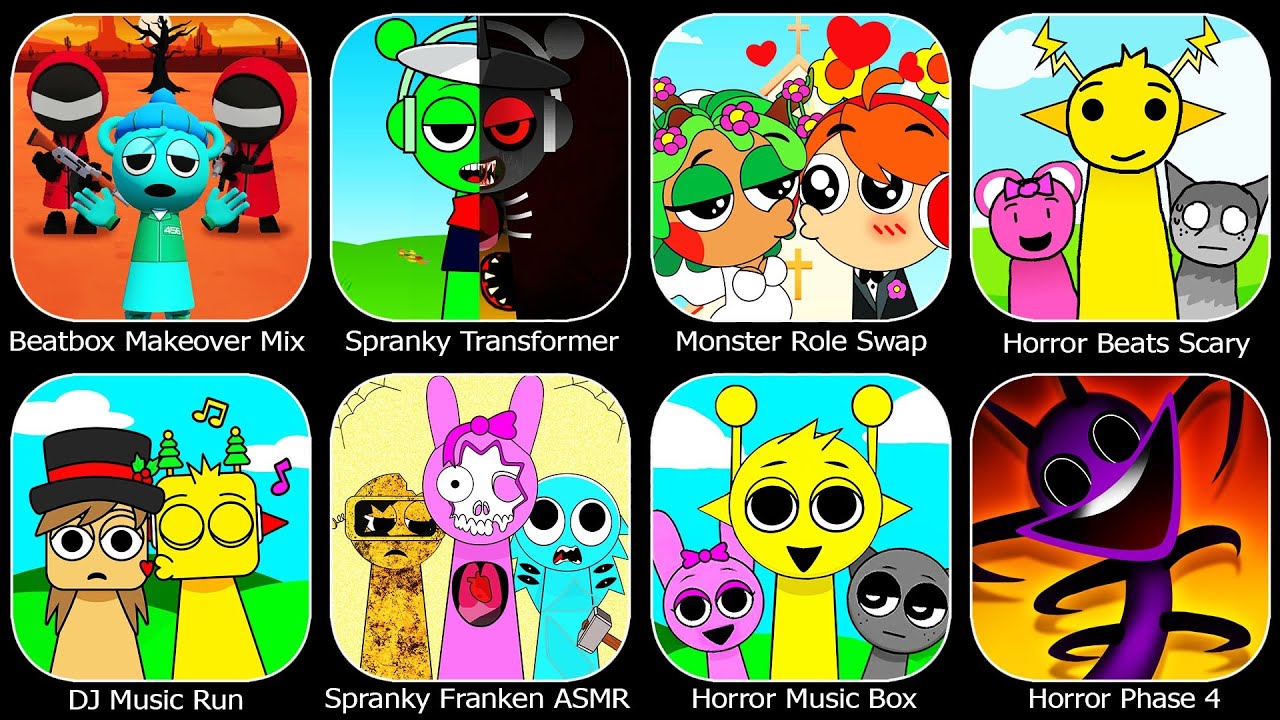 Spranky Transformer,Beatbox Makeover Mix Monster,Horror Phase 4,Monster ...
