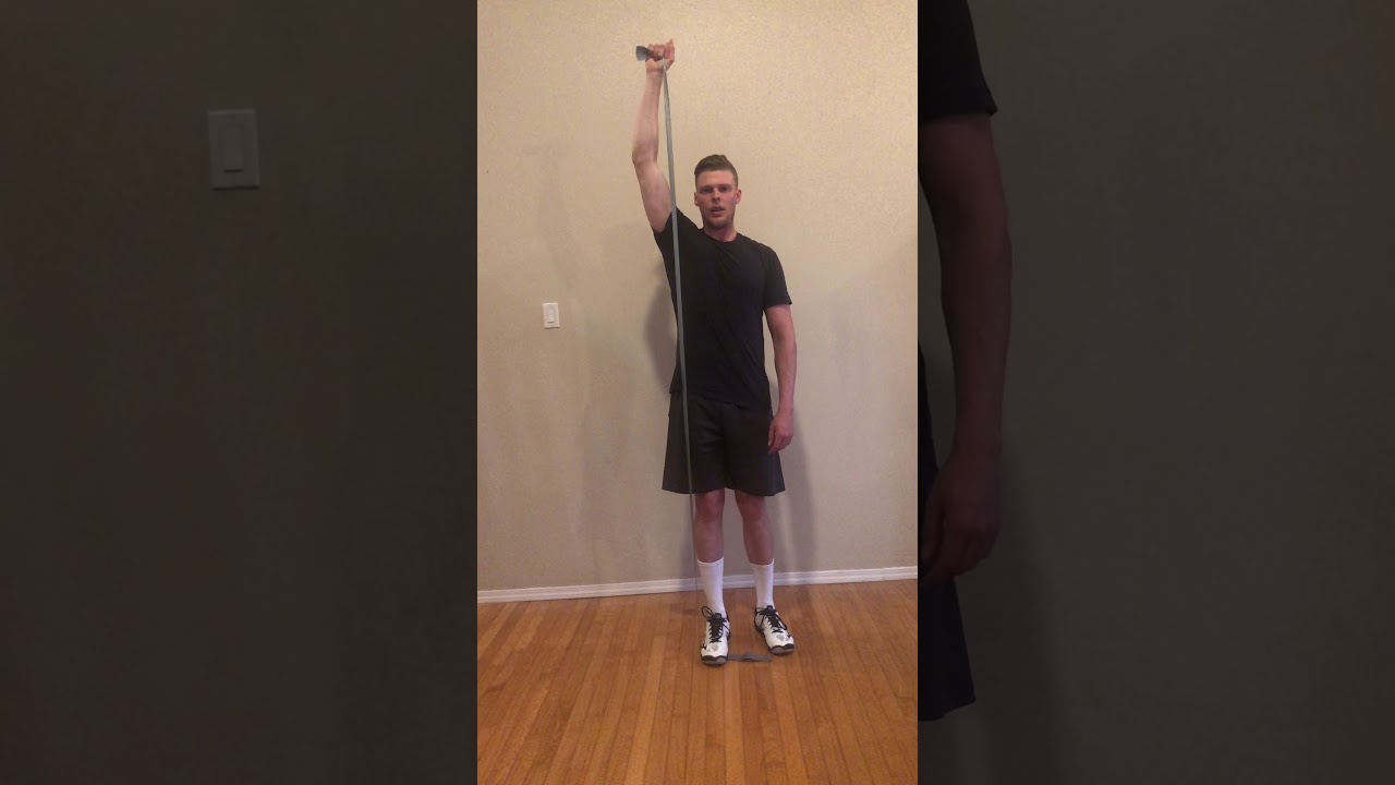Front Raise w/ Resistance Band - YouTube