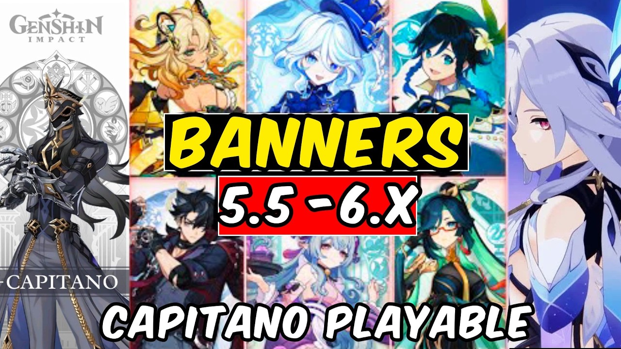 NEW UPDATE ,5.5-6.X BANNER ,Capitano officially playable,skirk ...