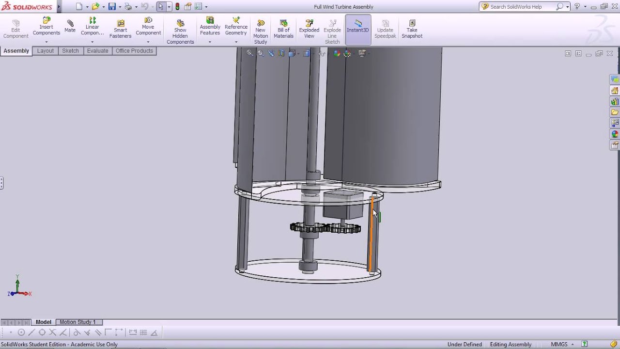 Andy explains SolidWorks for his wind turbine - YouTube