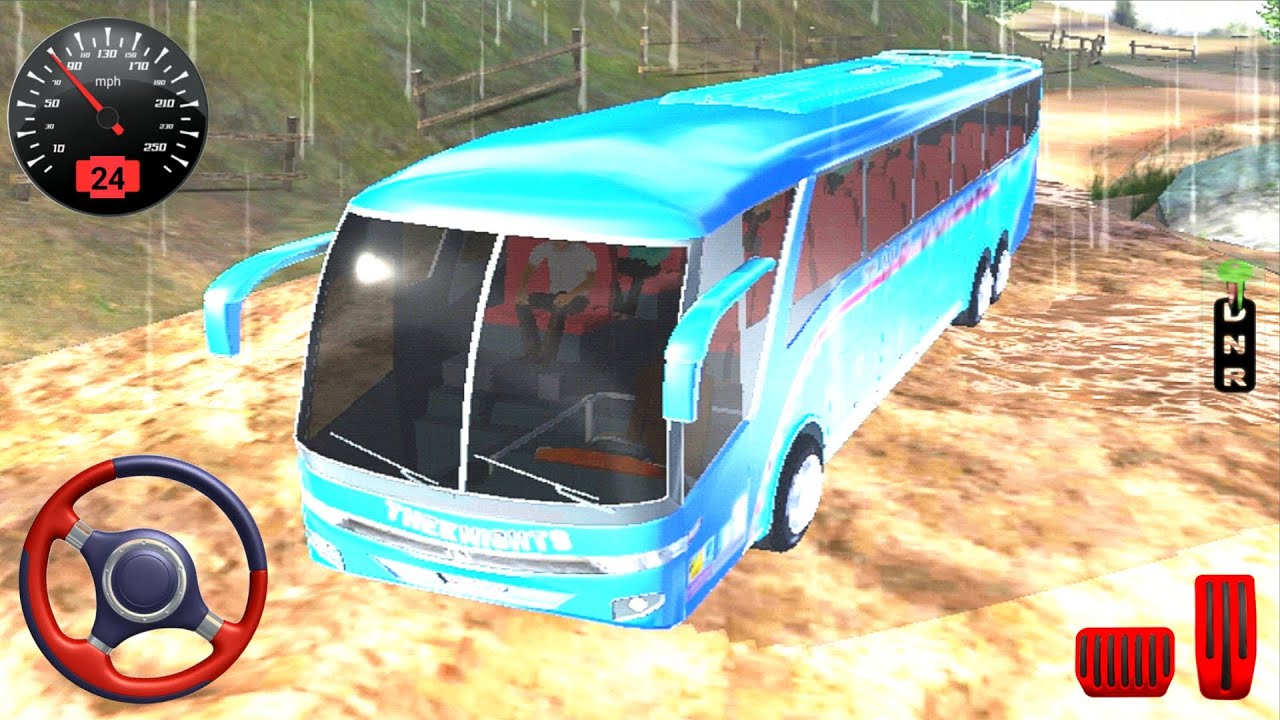 Off-road Real Bus driving simulator - offline 3D bus games - Android ...