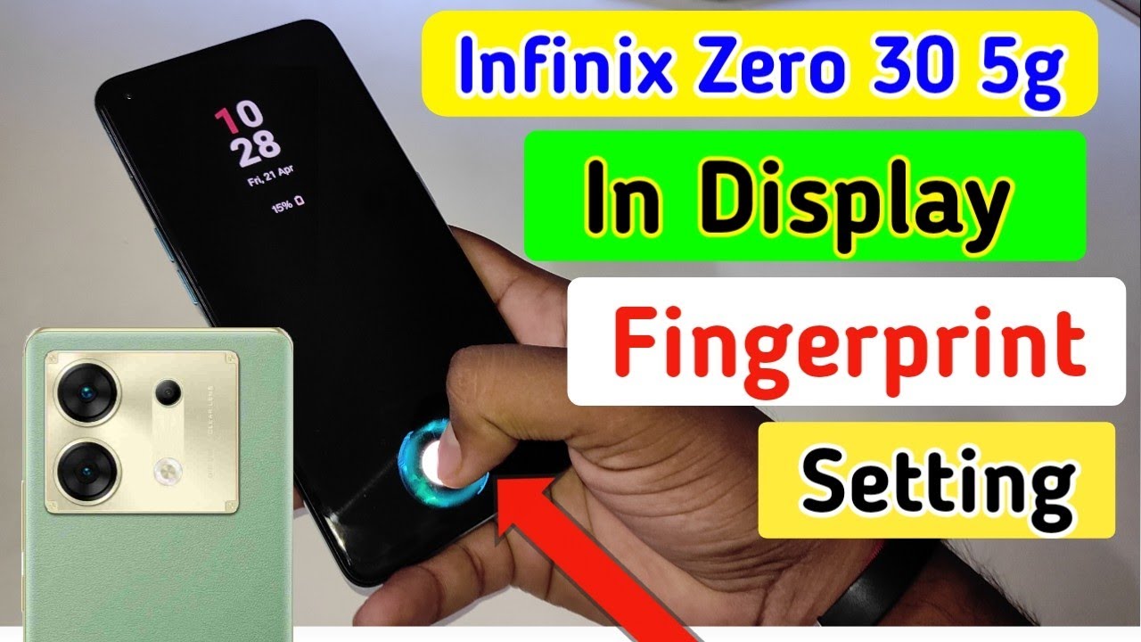 Infinix zero 30 5g fingerprint screen lock | fingerprint lock setting ...