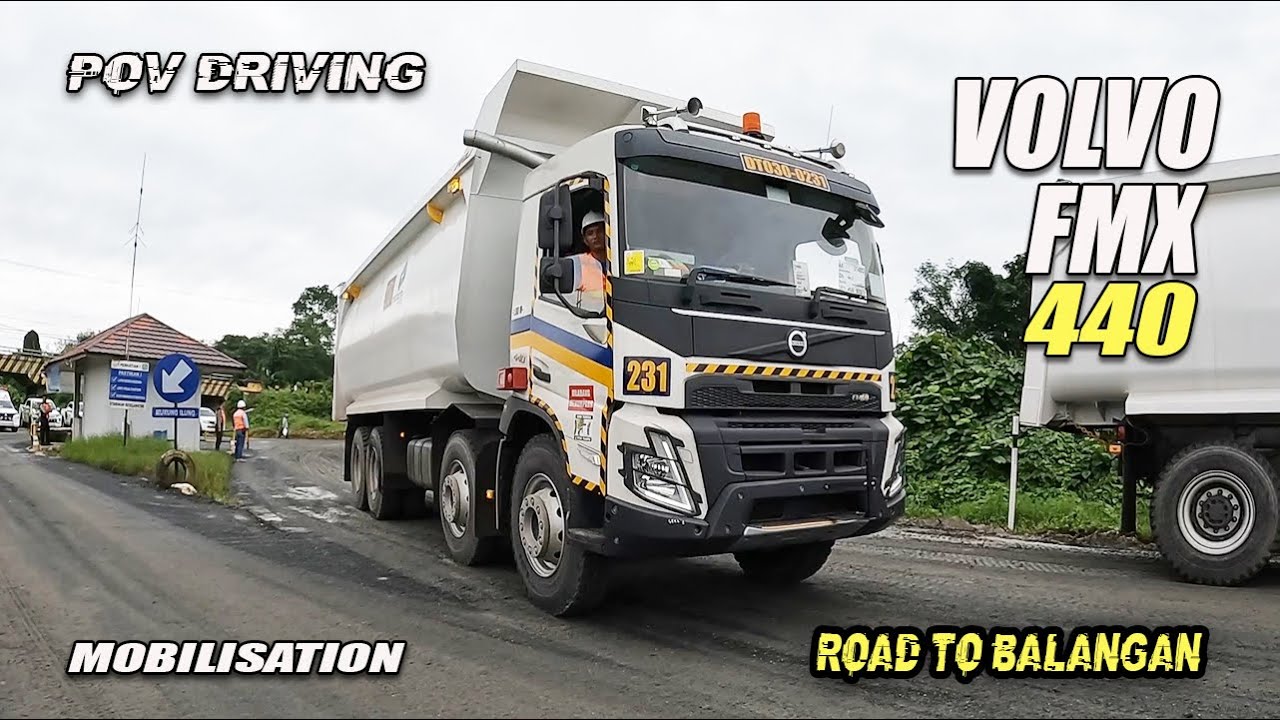 Mobilisasi 8 unit baru Volvo Fmx 440 dari Banjarmasin ke Balangan - YouTube