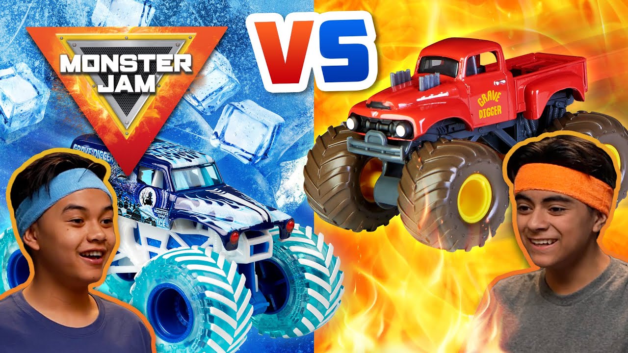 Monster Jam FIRE vs ICE Challenge! | MONSTER JAM Revved Up Recaps ...