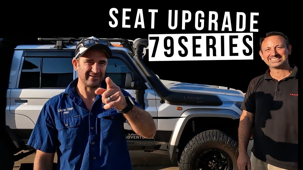 Seat upgrade in the 79 series Landcruiser - YouTube