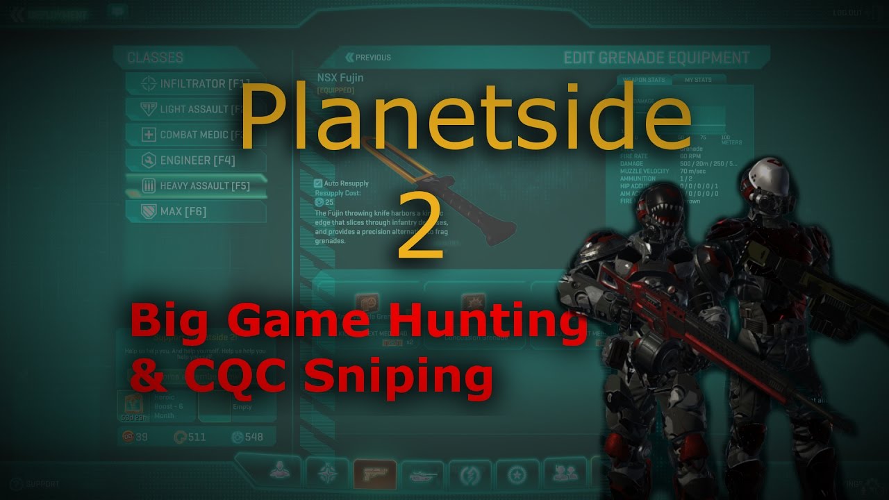 Big Game Hunting || Planetside 2 CQC Sniping - YouTube