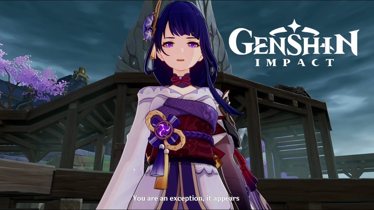 Genshin Impact - Baal Boss Fight Raiden Shogun Cutscene (Aether Vs Baal ...