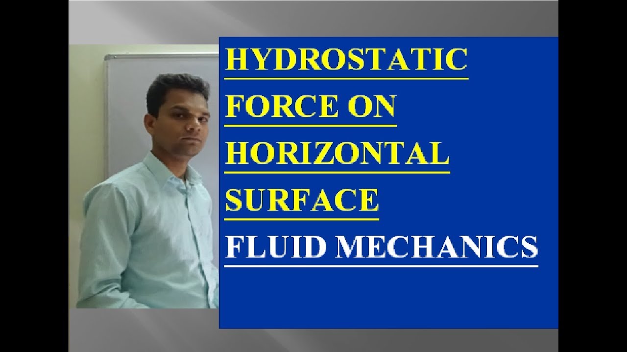 hydrostatic force on horizontal surface /hydrostatics - YouTube