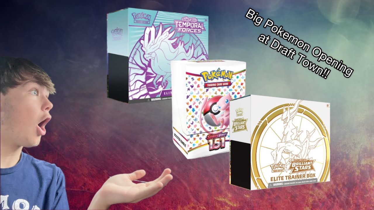 Big Pokemon Card Opening at Draft Town!!! - YouTube