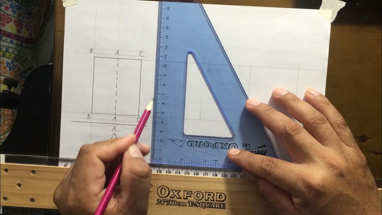 Surface Development of a Triangular Prism - YouTube
