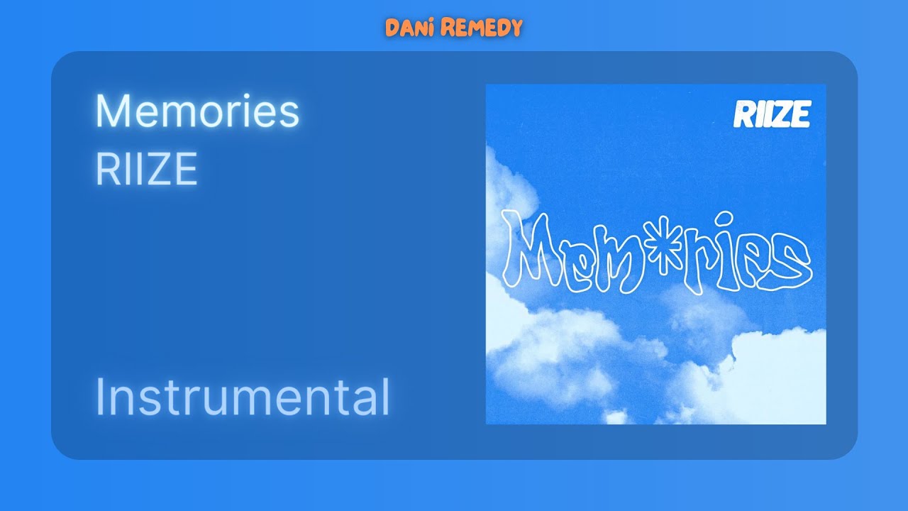 [INSTRUMENTAL] RIIZE - Memories - YouTube