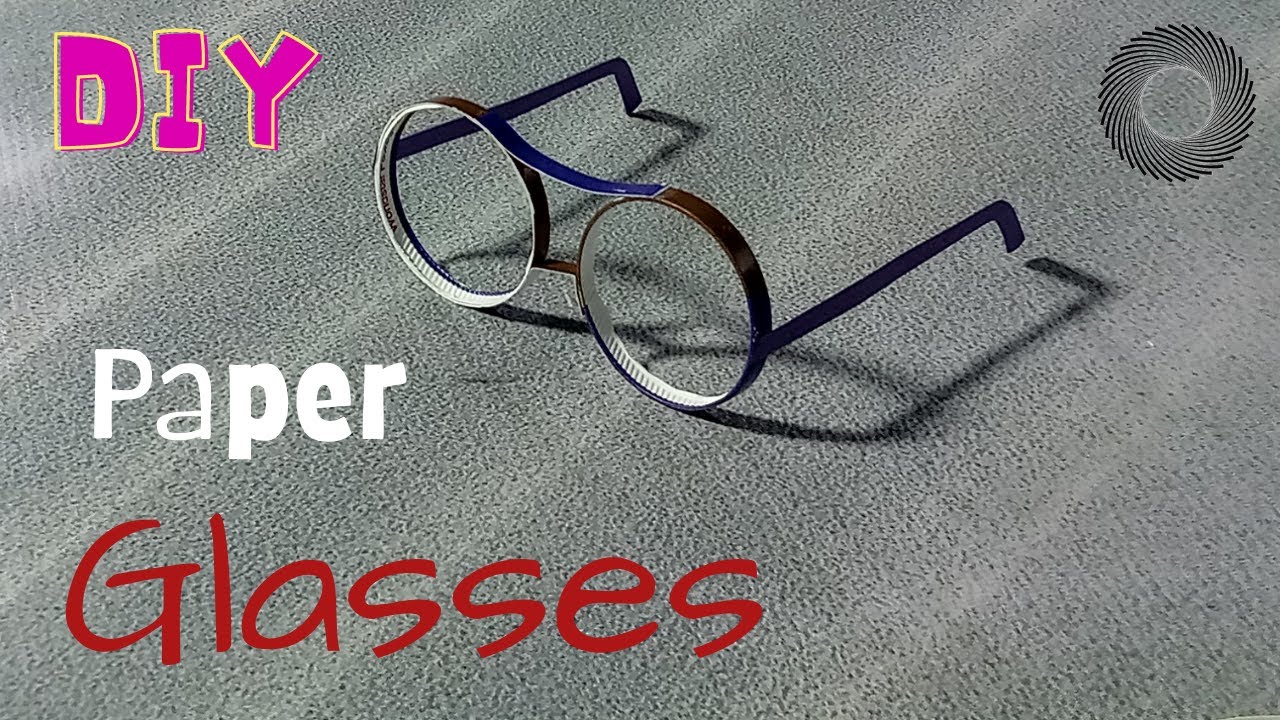 How to make a glasses | paper craft | R black craft studio. - YouTube