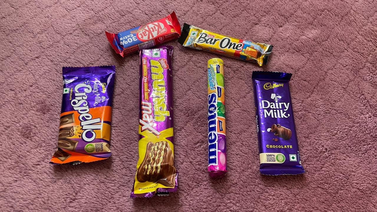 Satisfying ASMR video lollipop candy and chocolate yummy candy unboxing ...