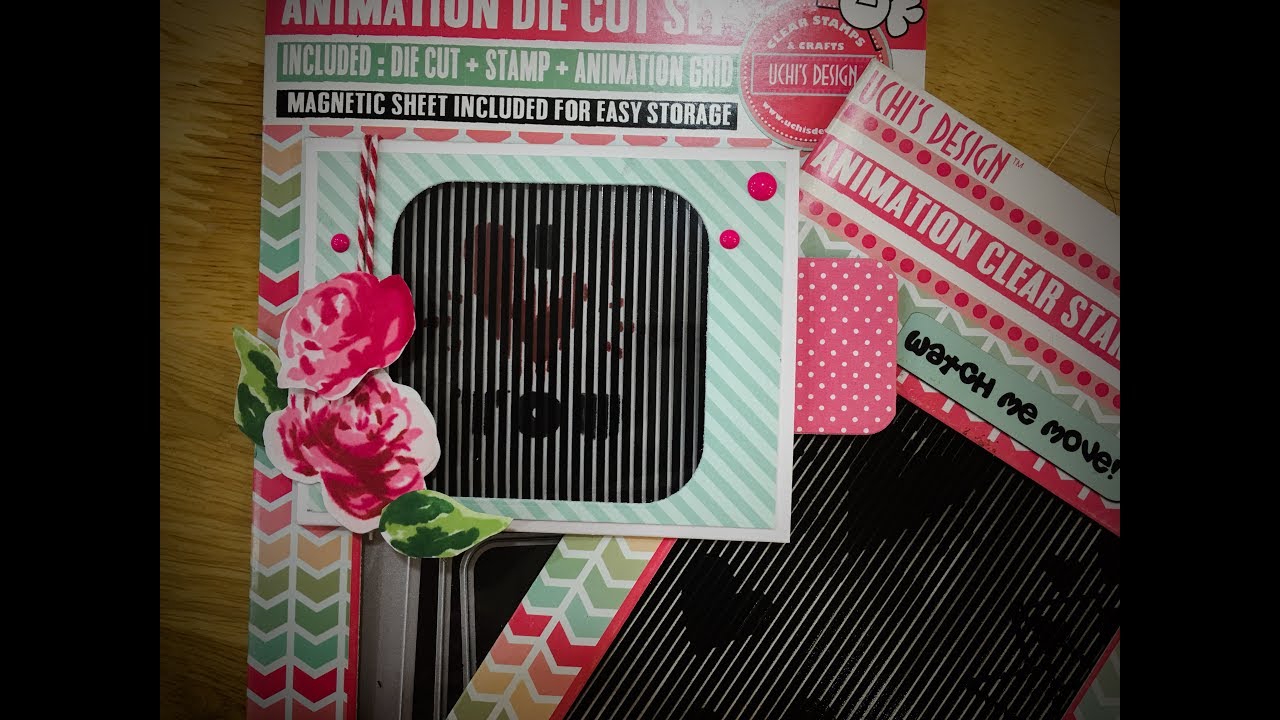 Father's Day card +Uchi's Design Animation Stamps - YouTube