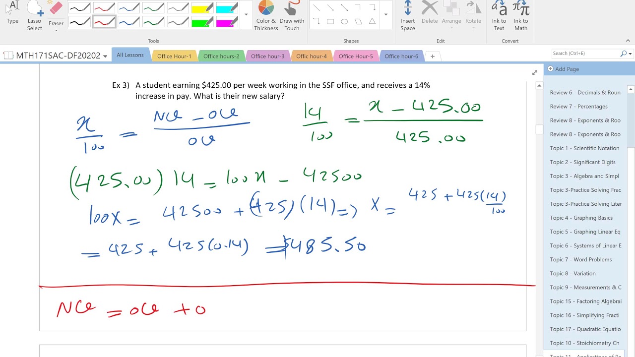 Topic 11 Application of Percent - 1 - YouTube