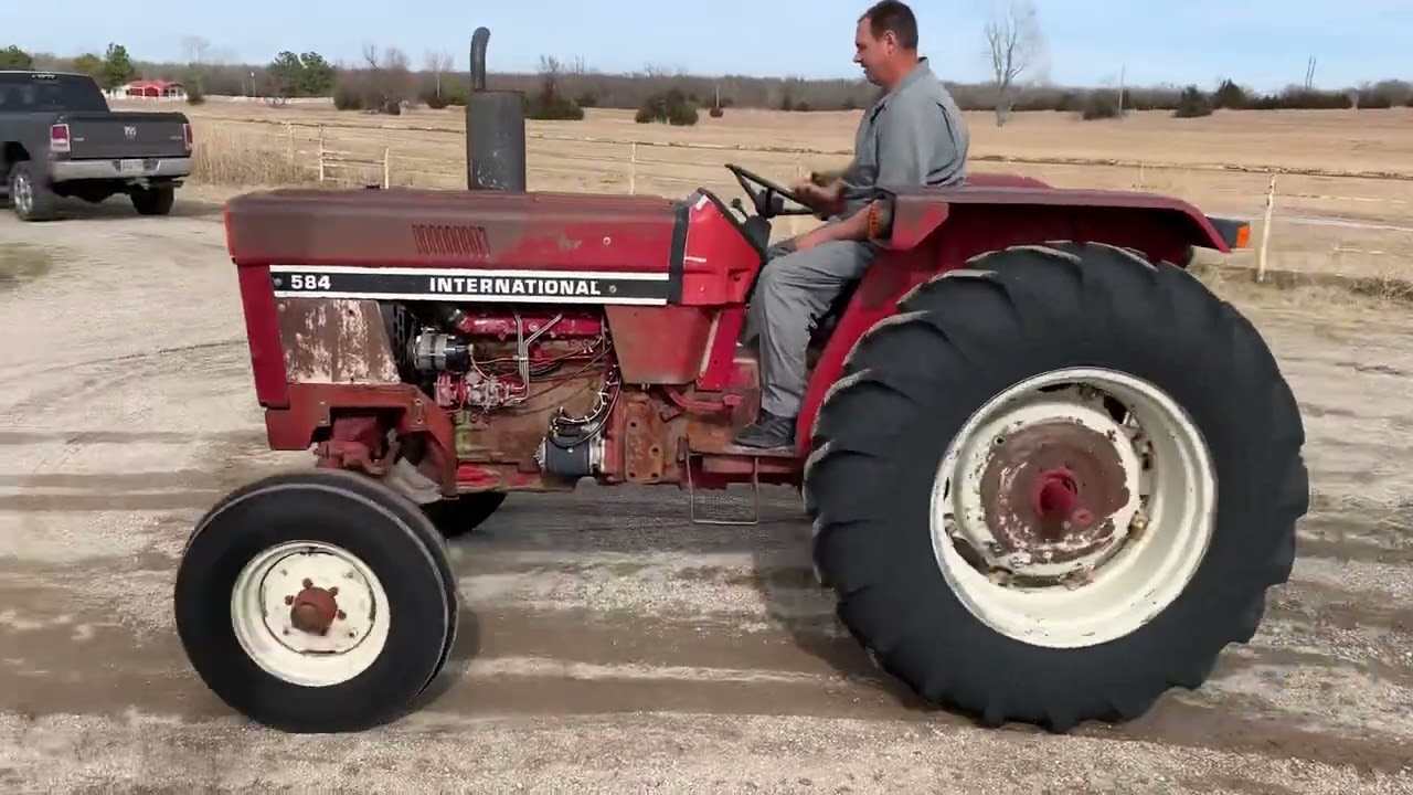 International 584 Tractor - YouTube