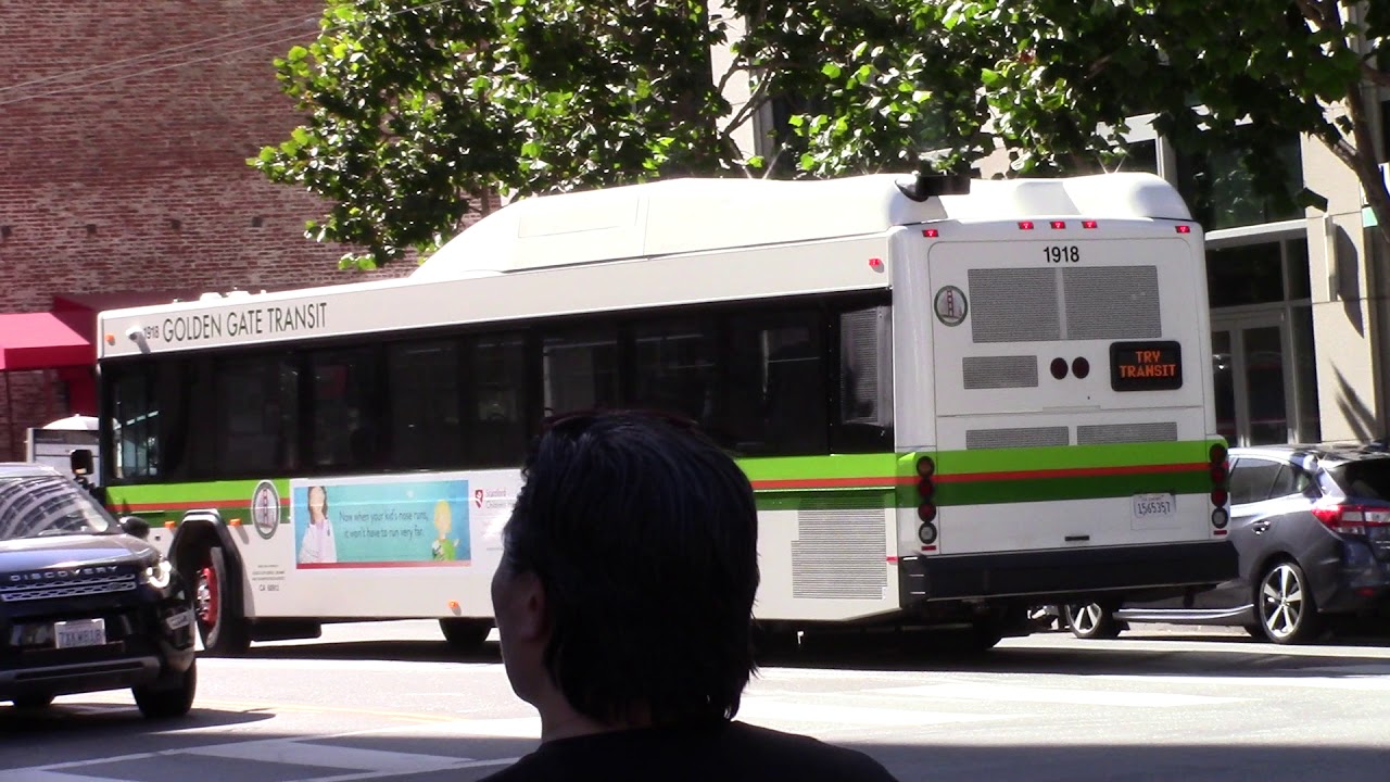 Golden Gate Transit - Gillig Advantage HEV 40' Route 101 #1918 - YouTube