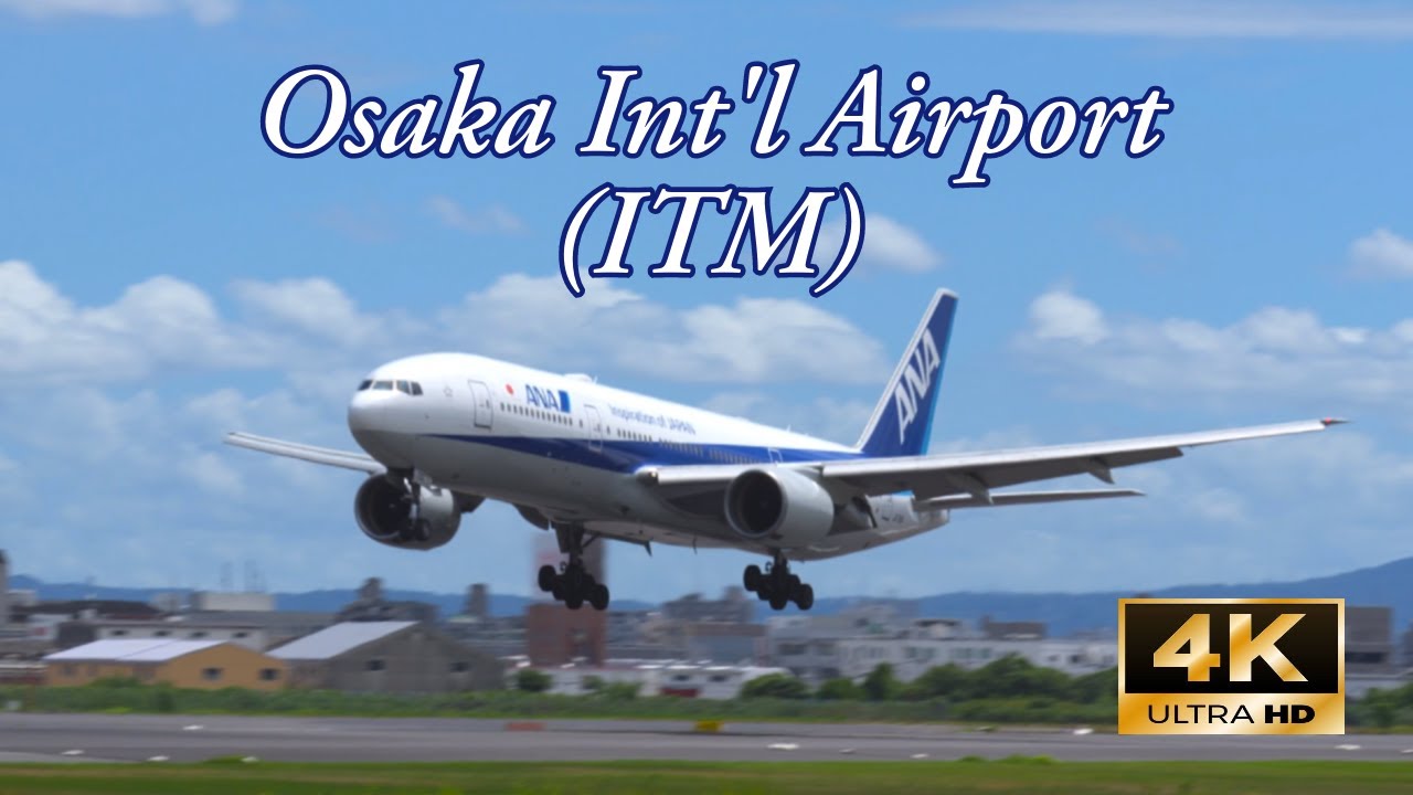 【4K】Plane spotting at Osaka Int'l Airport (ITM)【FX30】 - YouTube