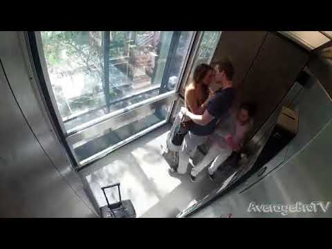 Kissing in an Elevator Prank