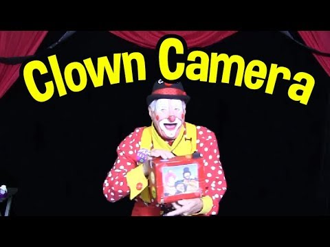 Clown Camera clown Skit with Papa Razzi - YouTube